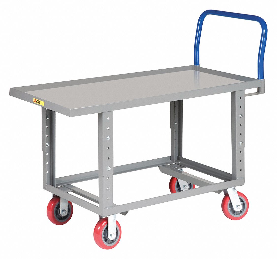 LITTLE GIANT, Platform Truck,Adj Height,Lipped,24x48 - 51KZ50|RNL-2448 ...