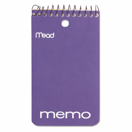 MEAD, Book,Memo,3X5",60 Sheet - 51LG39|45354 - Grainger