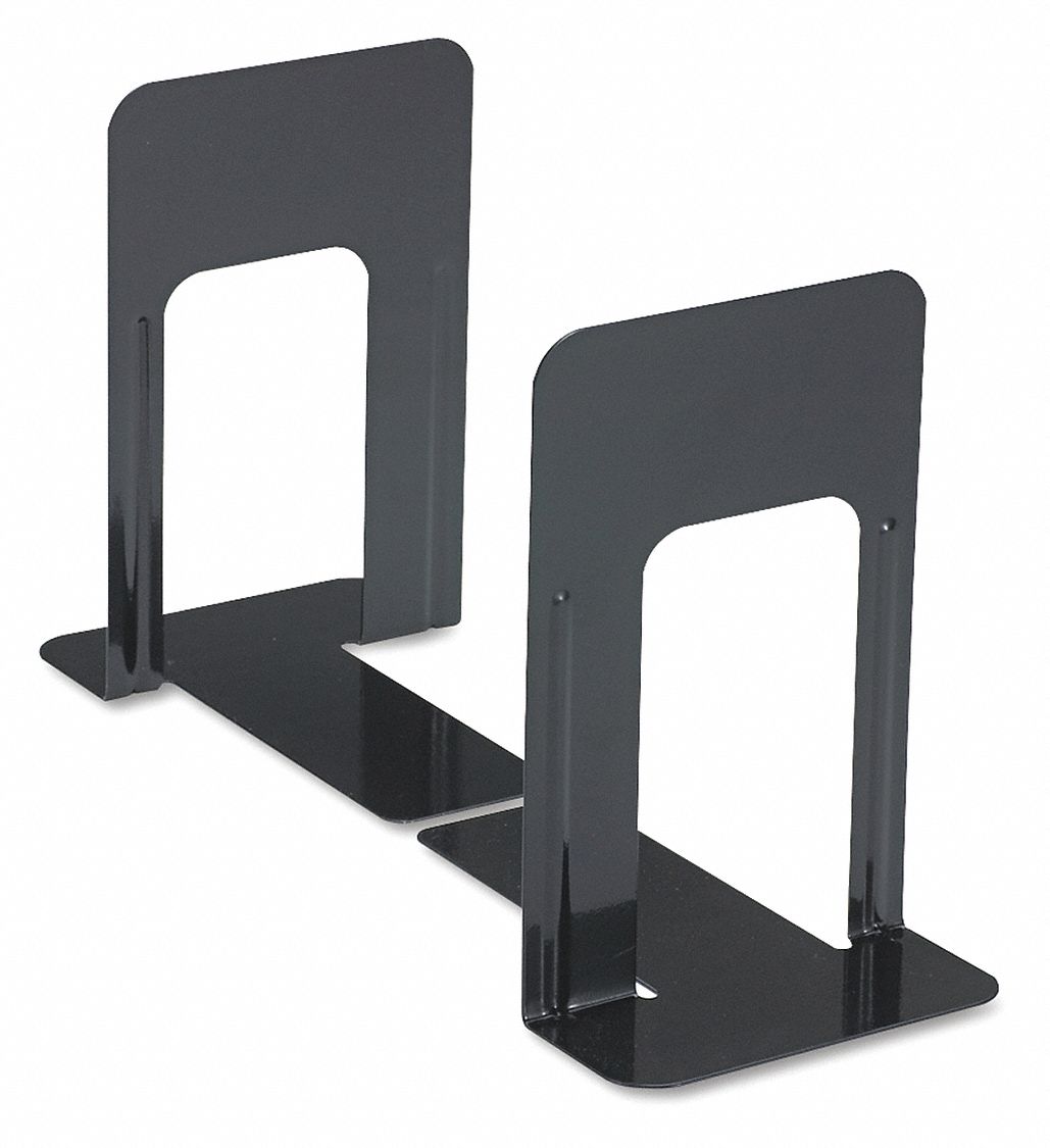 UNIVERSAL, Steel, Black, Bookend - 51LJ69|UNV54091 - Grainger