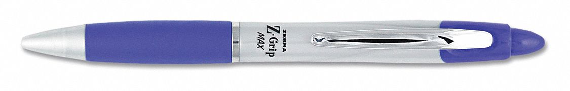 ZEBRA PEN, Blue, Non-Pressurized, Pen,Ballpoint,Retract,1.0mm,Blue,PK12 ...