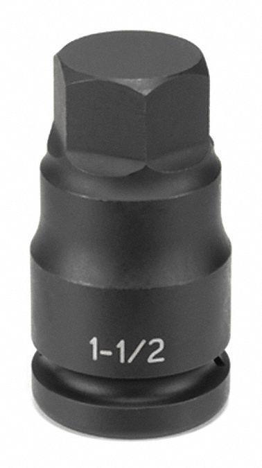 GREY PNEUMATIC, Hex Driver,1"Dx1-1/2" - 51NL73|4948F - Grainger