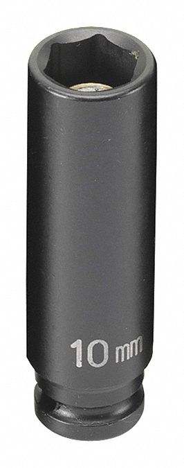 Socket,10mm,1/4"D,Impact,Mag 6pt.,D, Socket,10mm,1/4"D,Impact,Mag 6pt ...