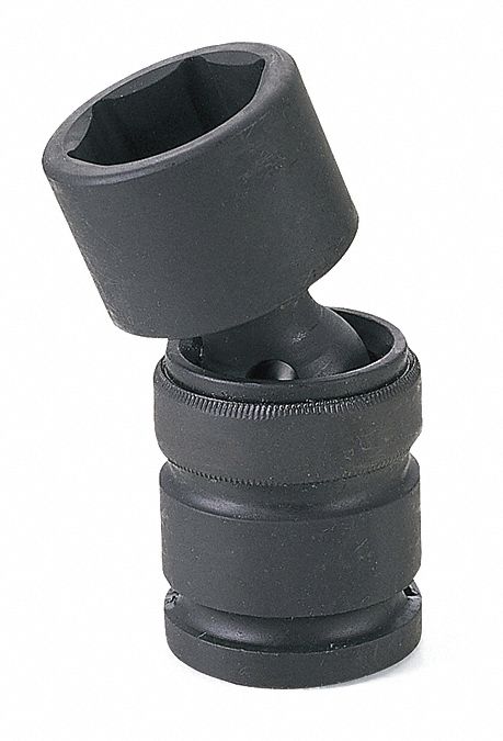 Impact Socket,1-1/2",3/4"D,Univ Hex,Black, Impact Socket,1-1/2",3/4"D ...