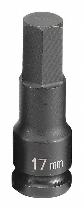 Socket,17mm,1/2"D,Impact,Hex, Socket,17mm,1/2"D,Impact,Hex, Socket,17mm ...