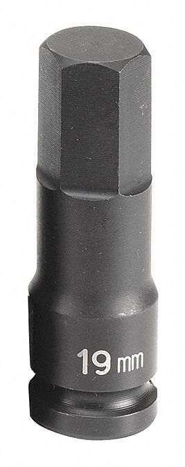 Socket,19mm,1/2"D,Impact,Hex, Socket,19mm,1/2"D,Impact,Hex, Socket,19mm ...