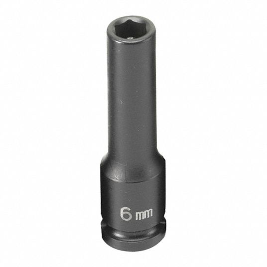 Socket,6mm,1/4"D,Impact,Mag 6pt.,D, Socket,6mm,1/4"D,Impact,Mag 6pt.,D ...