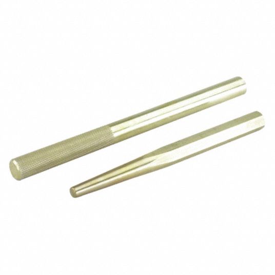 Brass Punch Set,2 Pcs. - 51PM41|4602 - Grainger