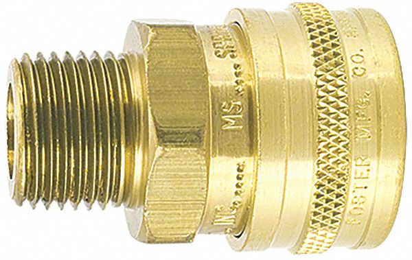 Brass, MPT x Female Socket, Straight Thru Socket - 51RX68|50MS - Grainger