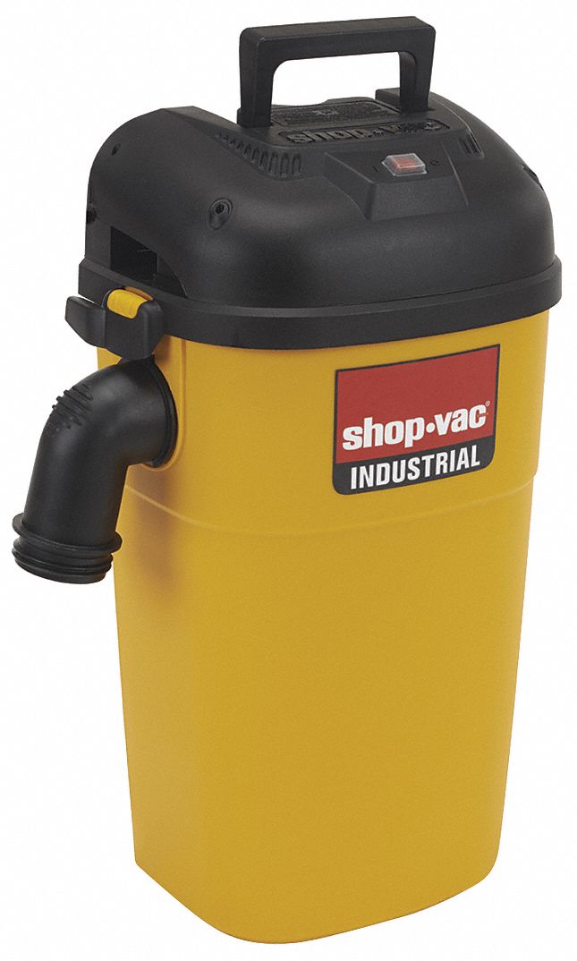 Vac,5gal.,Poly Ind Wall Mount - Grainger