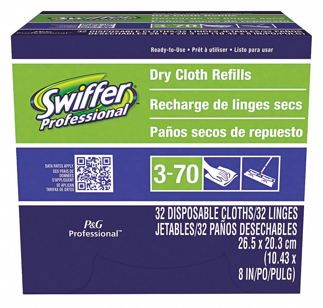 Dry Refill System,Cloth,White,PK192, PK 192 - Grainger