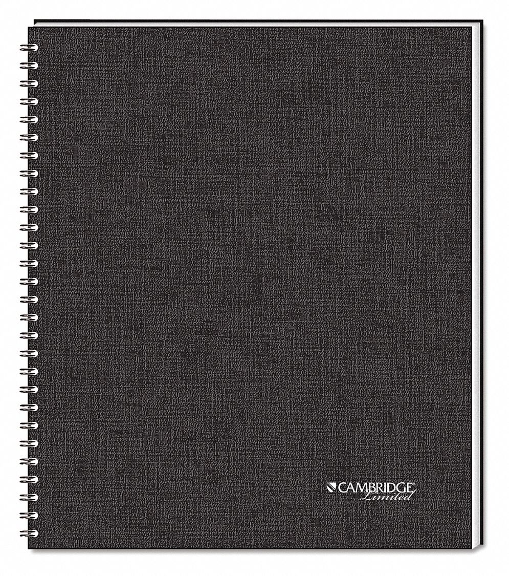 CAMBRIDGE, Notebook,Quicknts 20,Black - 51VC71|06066 - Grainger