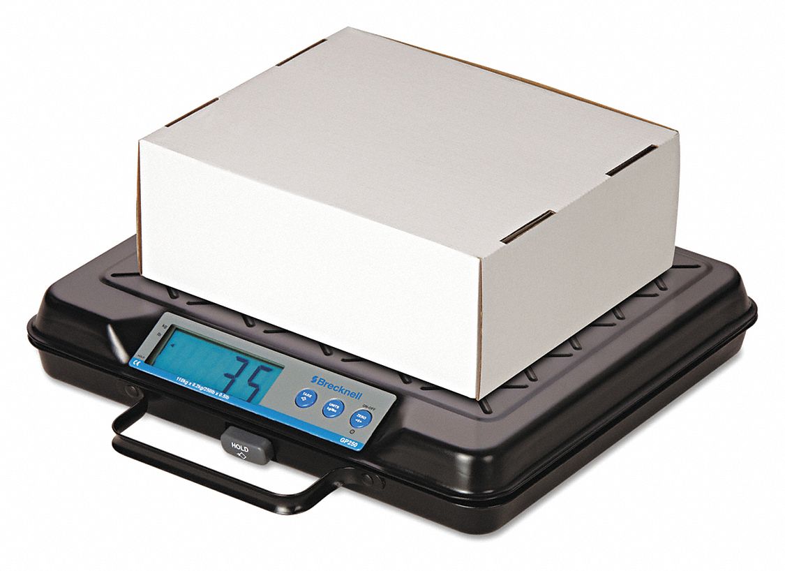 Portable Digital Scale,100 lb.,Black - Grainger