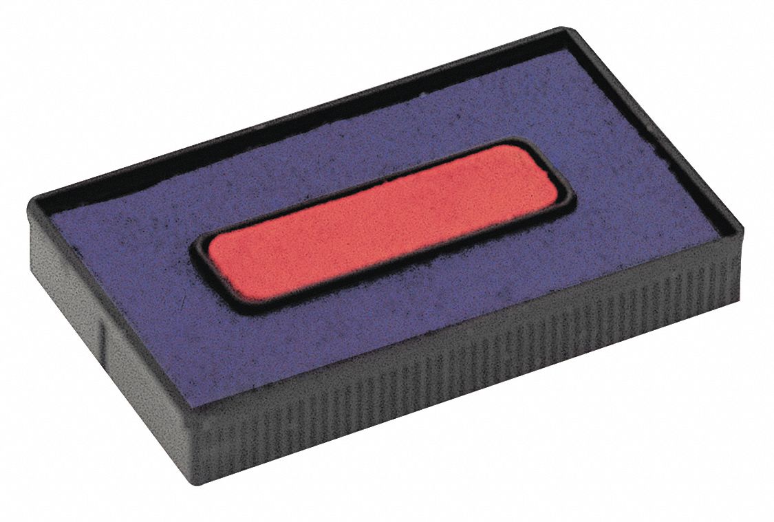 COSCO, Replacement Ink Pad,Red/Blue - 51VF36|061797 - Grainger