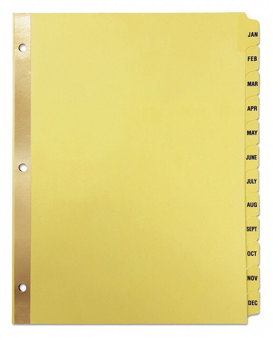 UNIVERSAL ONE, 12 Tabs, 12, Index Tabs - 51WD14|UNV20814 - Grainger