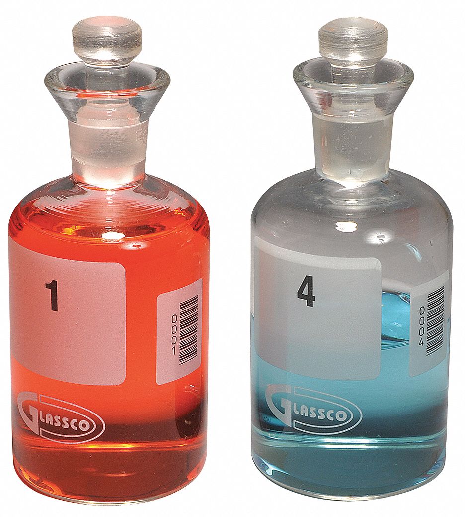 Borosilicate Glass, 300 mL Capacity - mL, BOD Bottle - 51WN38|BOD300-N - Grainger