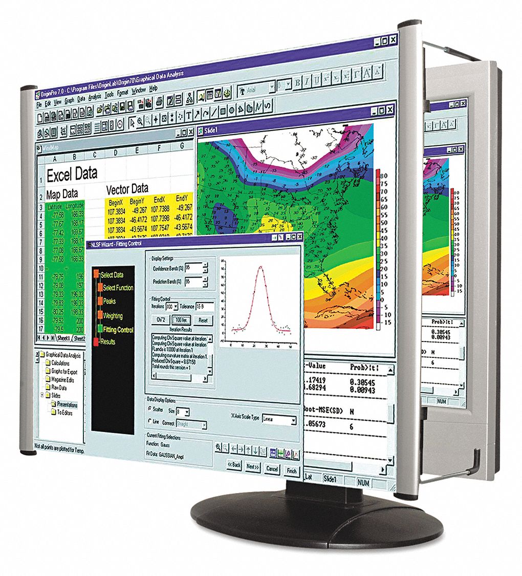 KANTEK, Framed, For Monitor Size 17 in, Screen Magnifier - 51WZ65 ...