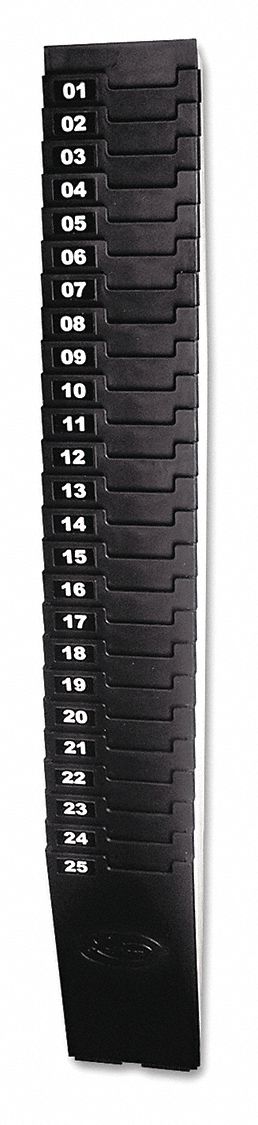 LATHEM TIME, Black, 27 in Ht, Time Card - 51XF55|257-EX - Grainger