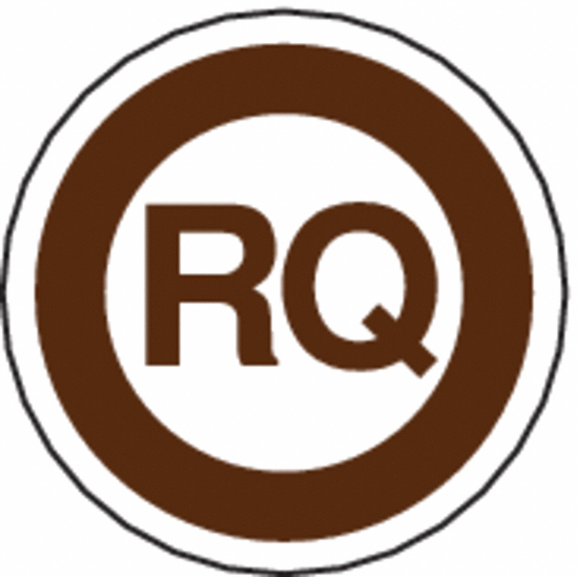 Brown/White, 1 1/2 in Wd, RQ Label,Hazardous Substance,PK500 - 51ZV31 ...
