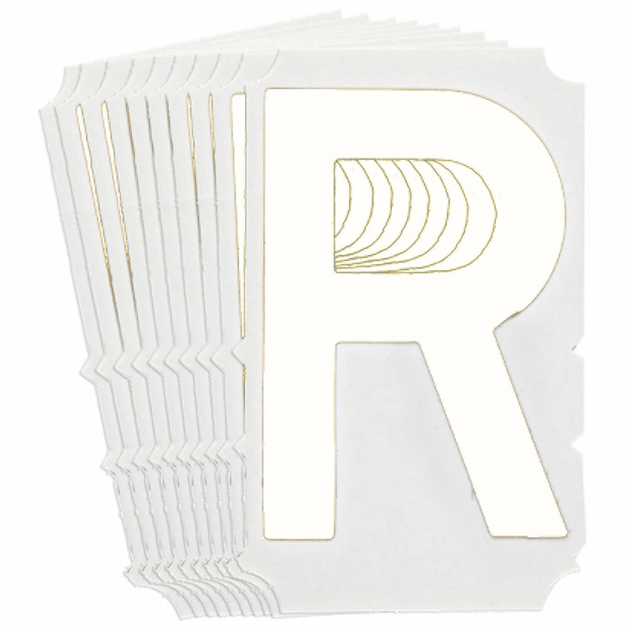 6 in Character Ht, Indoor/Outdoor, Numbers and Letters Labels - 800PD4 ...