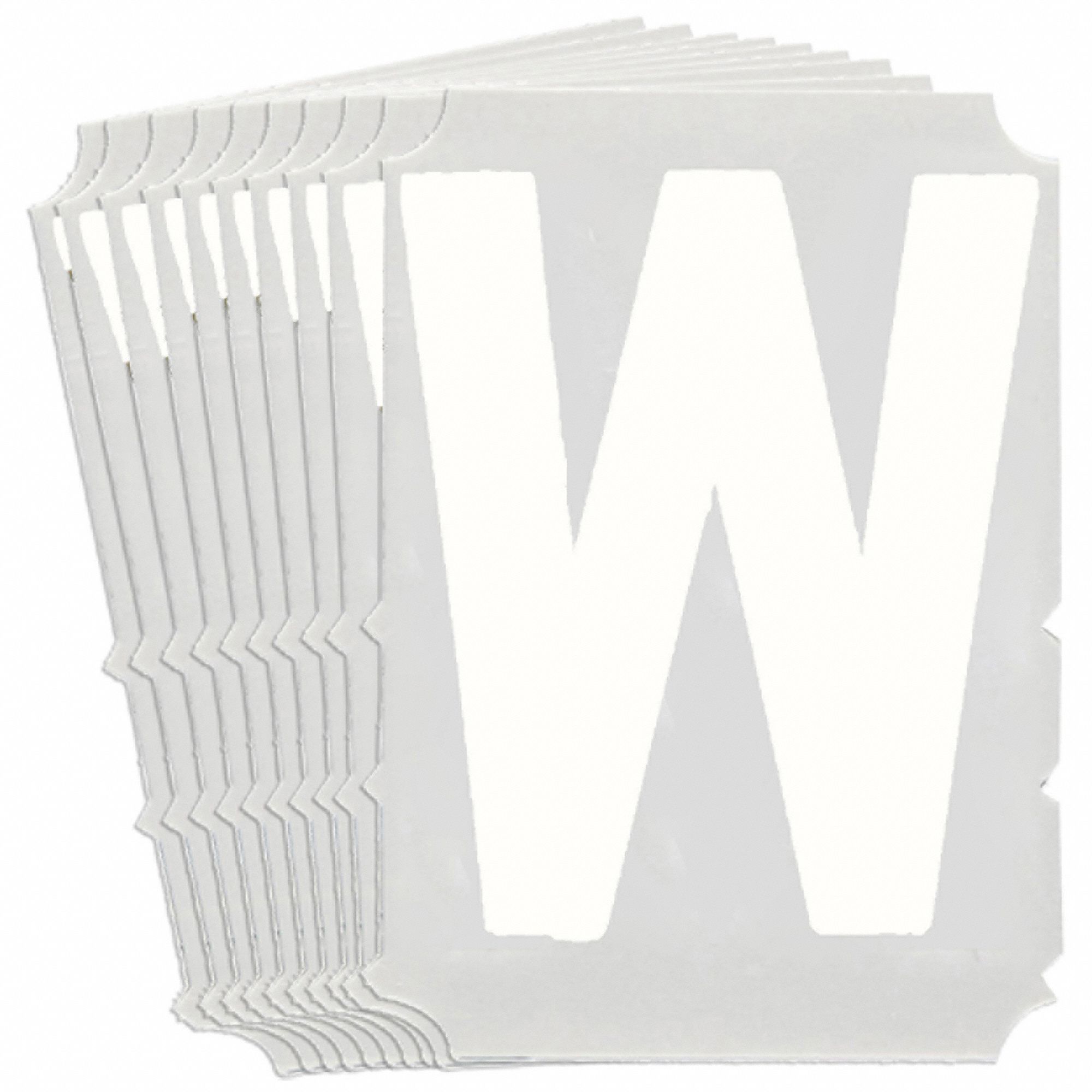 6 in Character Ht, Indoor/Outdoor, Numbers and Letters Labels - 800PD8 ...