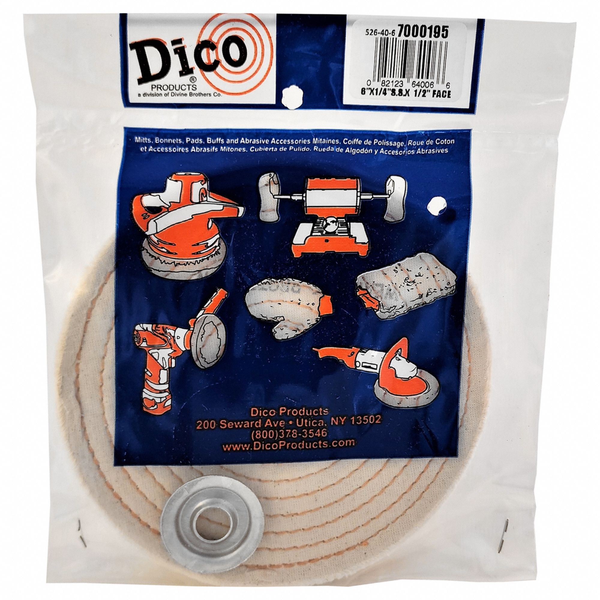 DICO, Cotton, Spiral Sewn - 817FA5|526-40-6 - Grainger