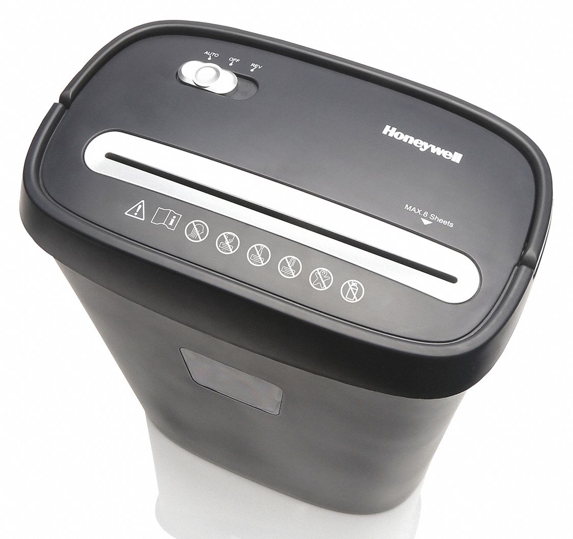 Paper Shredder,8 Sheet Cross Cut - Grainger