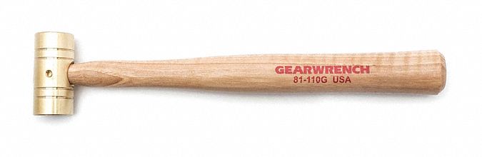 Brass Hammer,Hickory Handle,8 oz. - 527C58|81-110G - Grainger