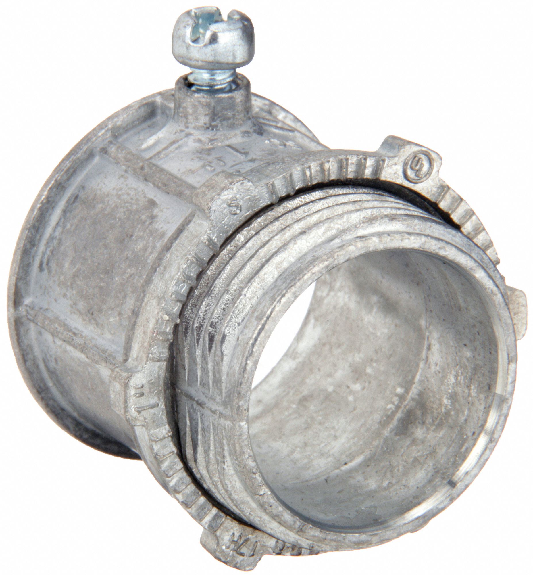 RACO Set Screw Conduit Connector: Zinc, 1 1/2 in Trade Size, 2 3/16 in ...