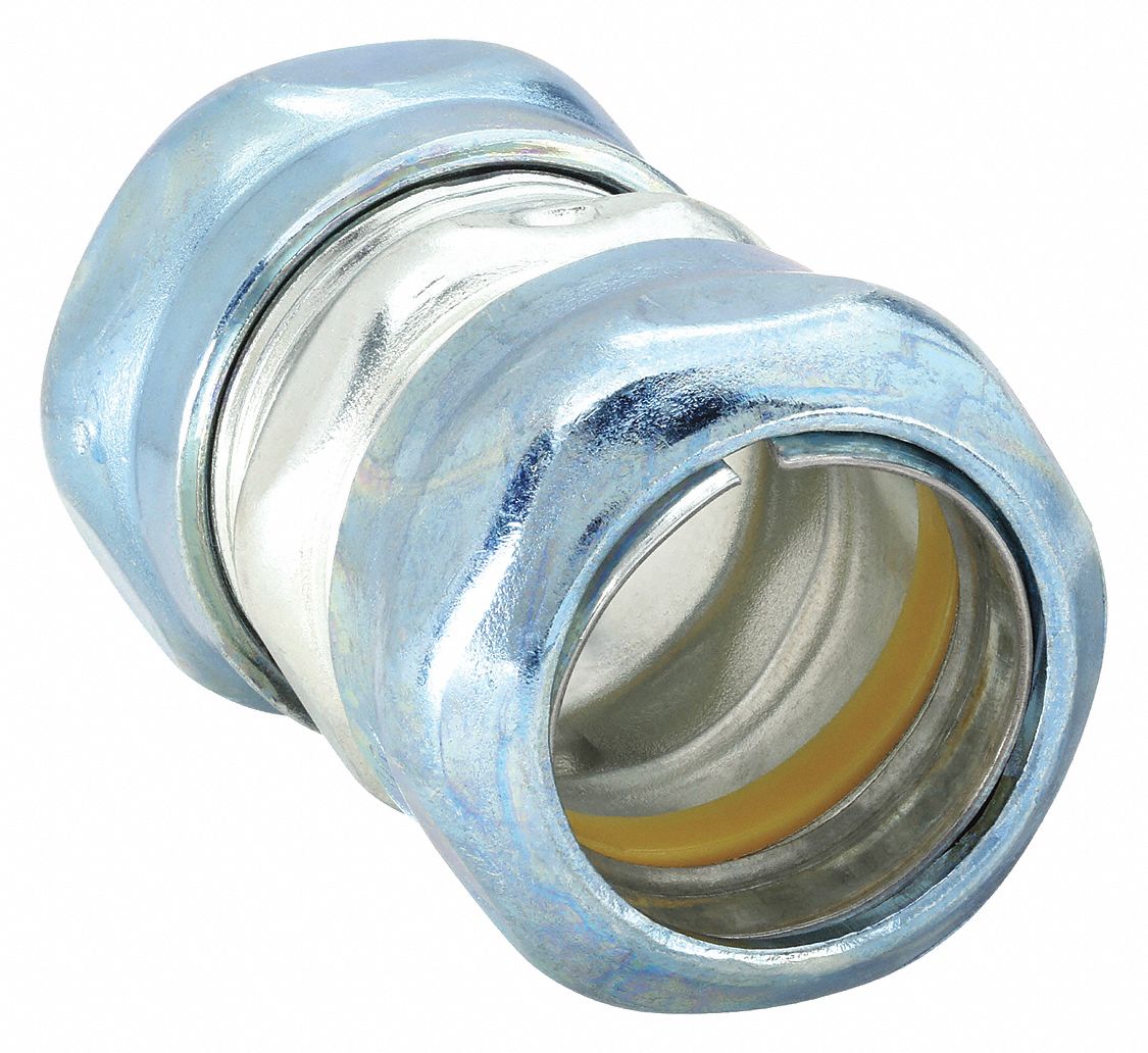 Steel, 3/4 in Trade Size, Compression Conduit Coupling - 52AU79|2923RT ...