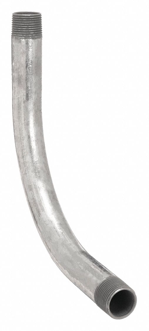 Steel, Galvanized, Elbow, 90 Degrees - 52AV24|1868-1 - Grainger