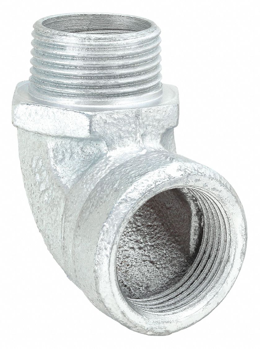 90°, 1/2 in Trade Size, Short Elbow - 52AV20|1722 - Grainger