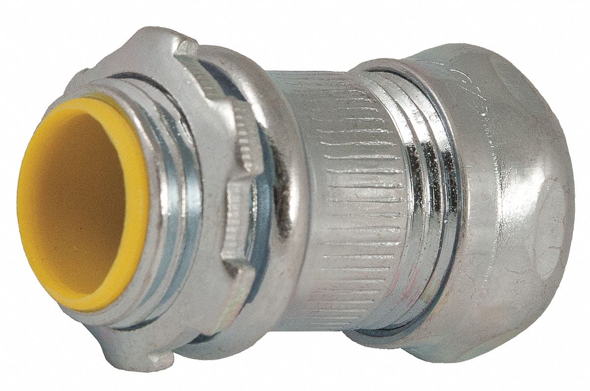 - Hubbell RACO 2914 EMT Compression Connector Steel 1" Insulated for ...