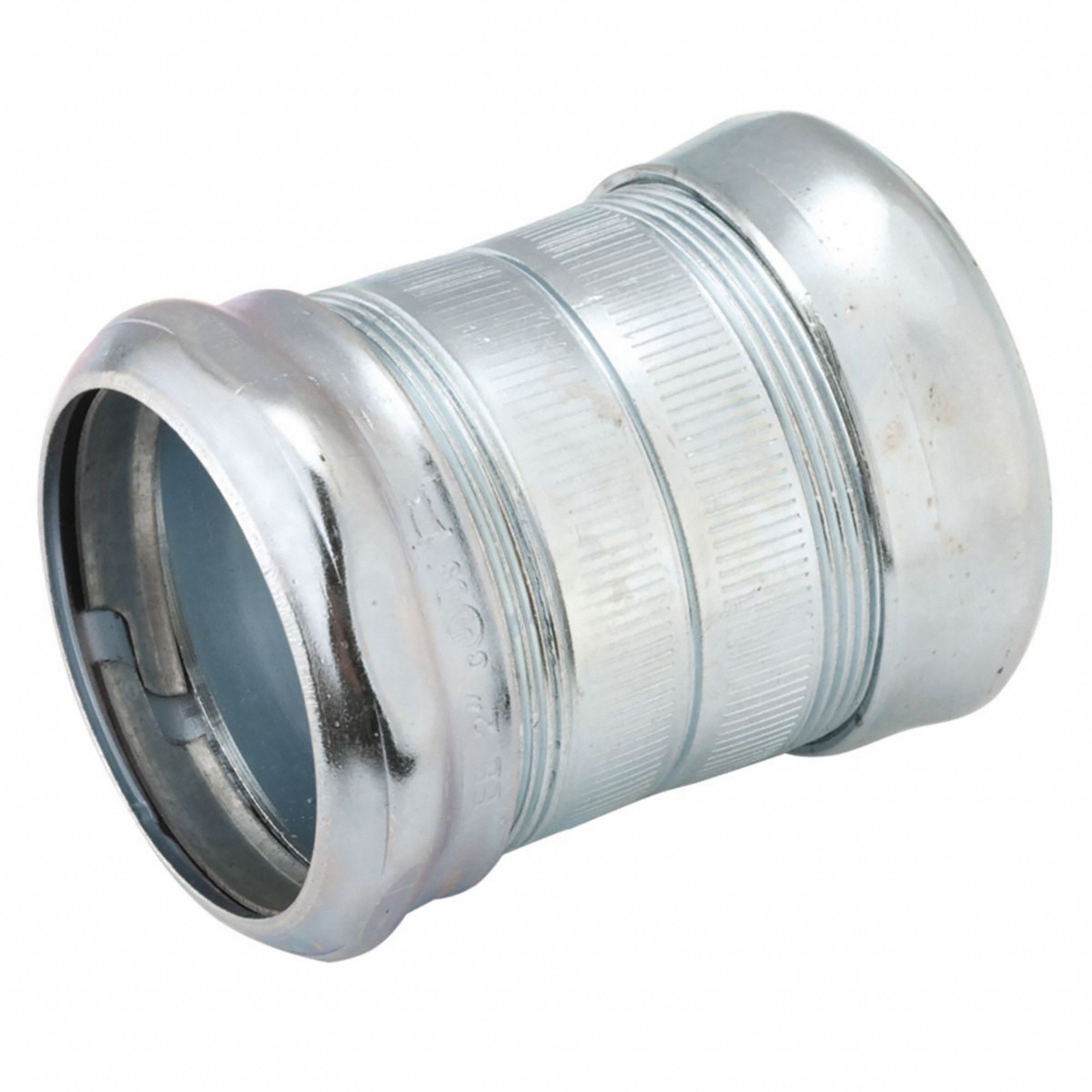 RACO Compression Conduit Coupling: Steel, 2 in Trade Size, 3 11/32 in ...
