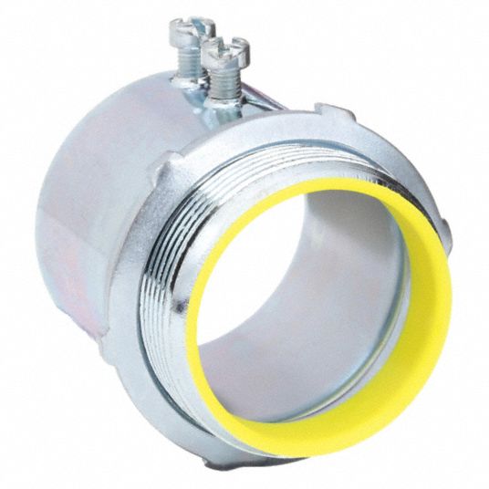 Steel, 2 in Trade Size, Set Screw Conduit Connector - 52AV70|2128 ...