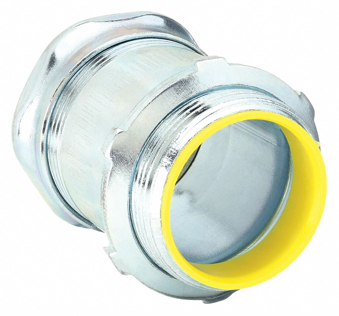 Steel, 2 in Trade Size, Compression Conduit Connector - 52AV82|2918 ...