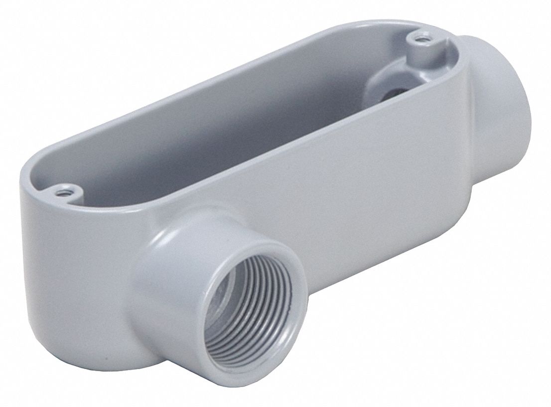 RACO Conduit Outlet Body: Aluminum, 3/4 in Trade Size, LR Body, 7.3 cu ...