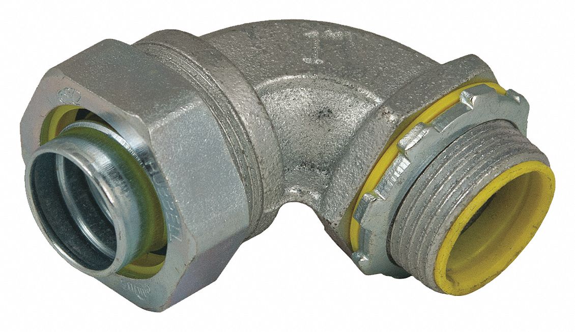RACO Liquid-Tight Conduit Fitting: Steel/Iron, 1/2 in Trade Size ...