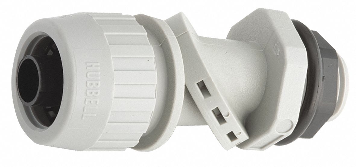 RACO Liquid-Tight Conduit Fitting, Adjustable Angle: Nylon, 1/2 in ...