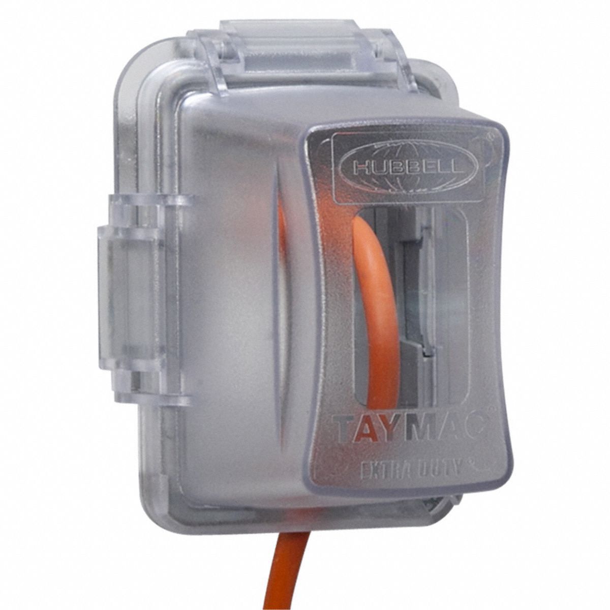 RACO While In Use Weatherproof Cover: Polycarbonate, 4 3/4 in Dp ...