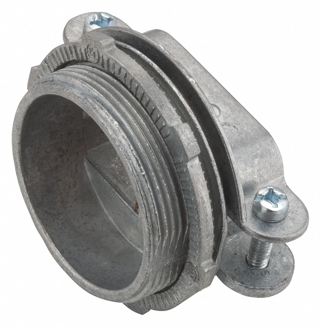 RACO, Die Cast Zinc, 2 in Trade Size, Threaded Metal Connector - 52AX69 ...