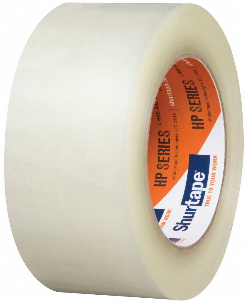 SHURTAPE Carton Sealing Tape: 2 mil Tape Thick, 2 in x 110 yd, 48 mm x ...