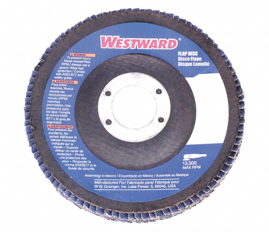 WESTWARD Disco Laminado 4-1/2" Grano 60 Recubierto - 52CC68 ...