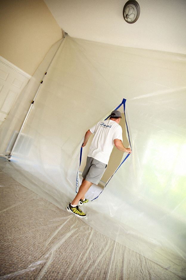 TRIMACO Dust Containment Pole: Telescoping, 5.4 ft Min Extension Ht, 12 ...