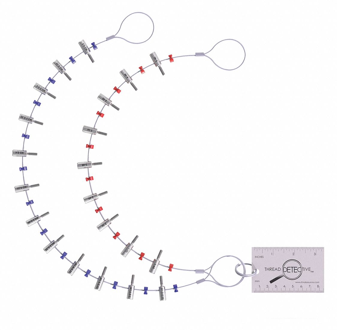 GRAINGER APPROVED THREAD IDENTIFIER,21" L,SS,2.5" W - Thread Measuring ...