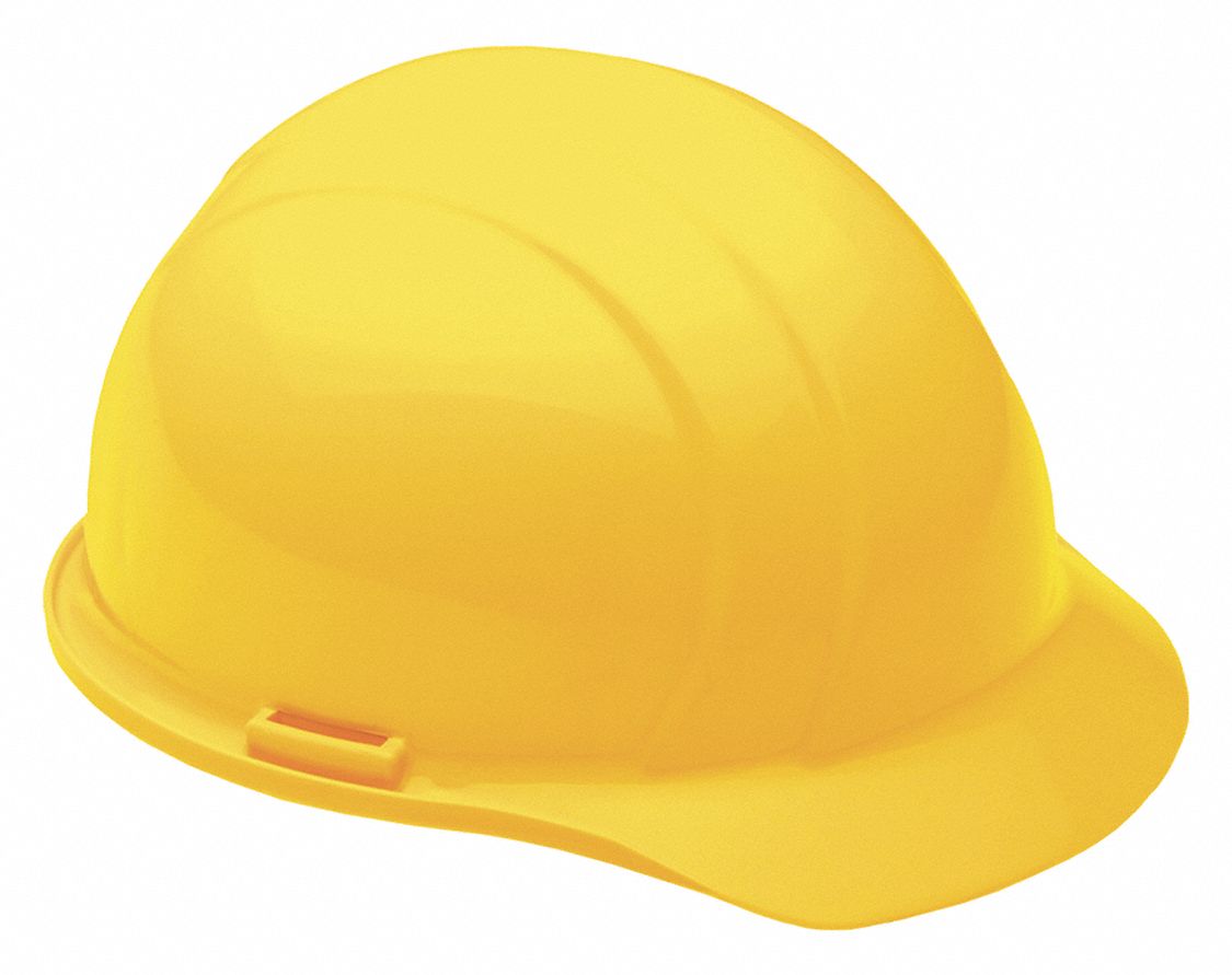 ABILITY ONE, Yellow, No Graphics, Hard Hat - 52CD25|8415-00-935-3140 ...