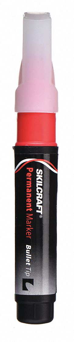 ABILITY ONE, Red, Capped, Permanent Marker - 52CE63|7520-01-424-4863 ...