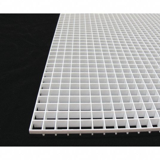 Egg Crate Grille, White, Return Air Grilles - 52CF17|TC-24-2448-2PK ...
