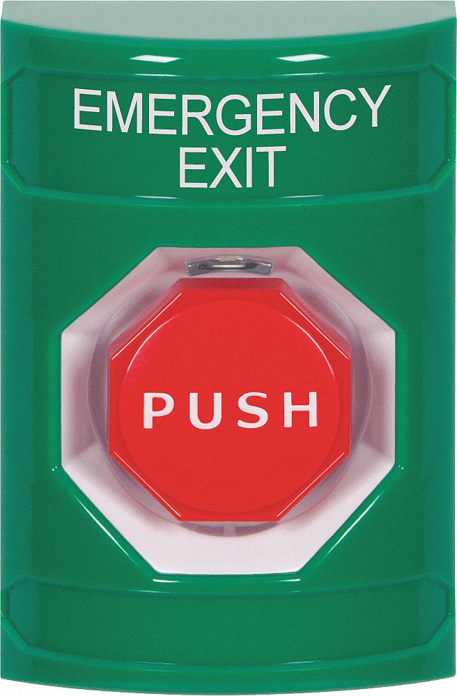 SAFETY TECHNOLOGY INTERNATIONAL Emergency Exit Push Button, Key-To ...