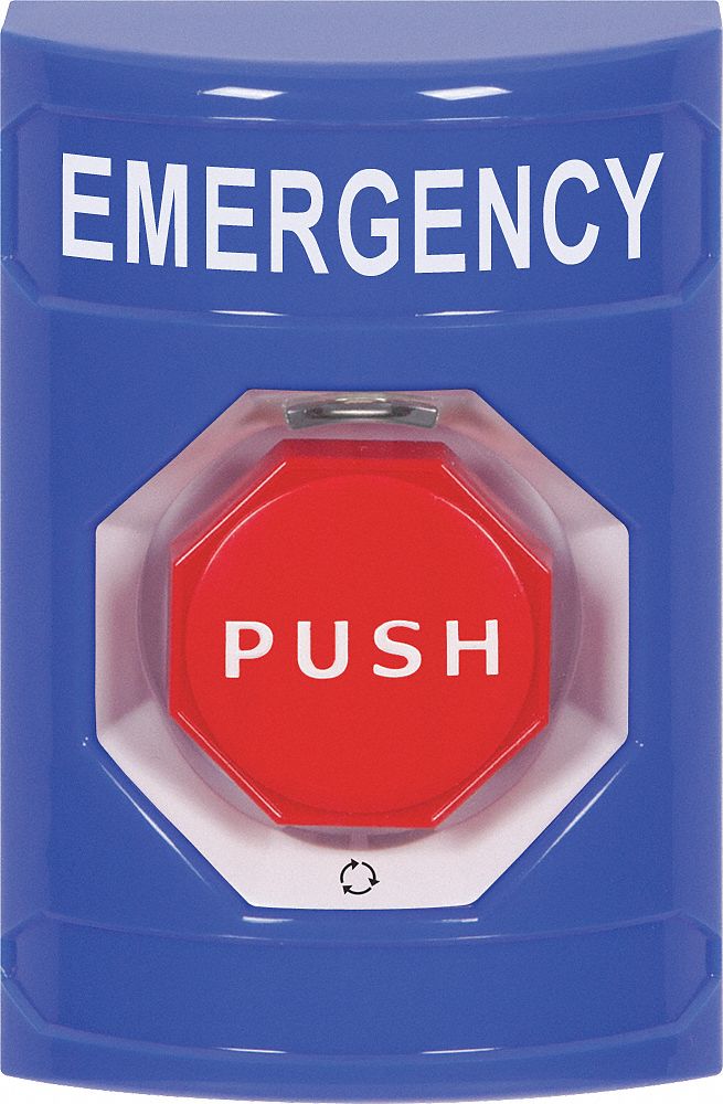 SAFETY TECHNOLOGY INTERNATIONAL Emergency Push Button, Turn-To-Reset, 4 ...