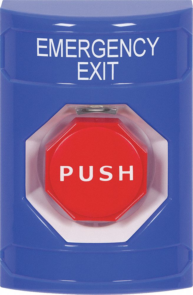 SAFETY TECHNOLOGY INTERNATIONAL Emergency Exit Push Button,Pneumatic ...